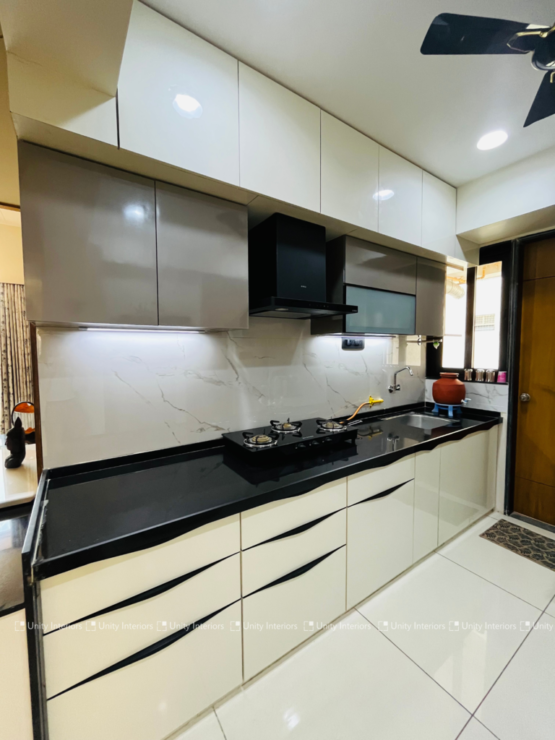 Modern Interior Designing for 3 BHK house - Unity Interiors