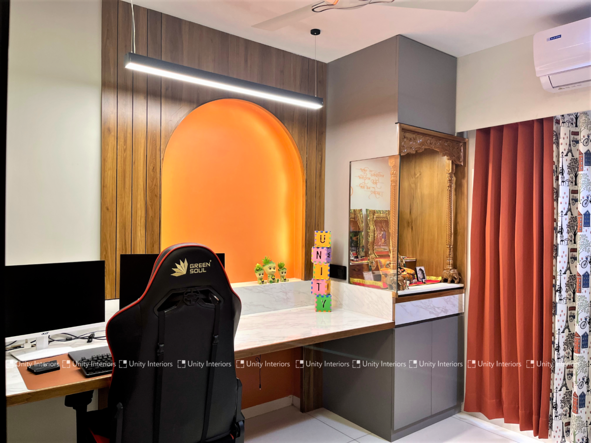 Modern Interior Designing for 3 BHK house - Unity Interiors