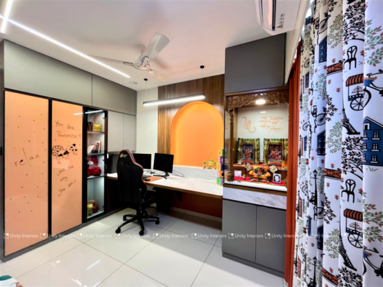 Modern Interior Designing for 3 BHK house - Unity Interiors